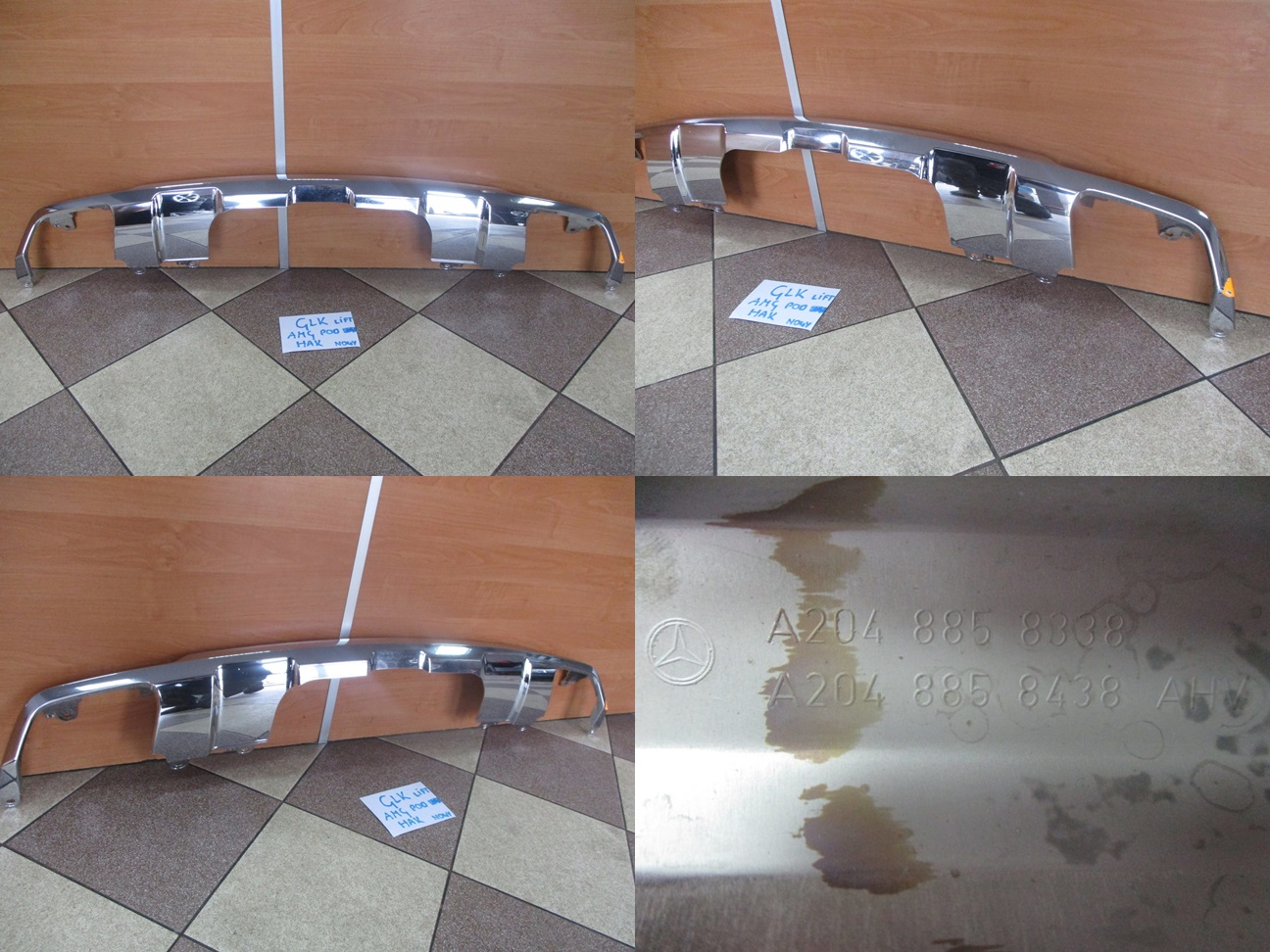 Chrom zderzaka MERCEDES GLK LIFT AMG A2048858338 za 399 zł z jaworze ...