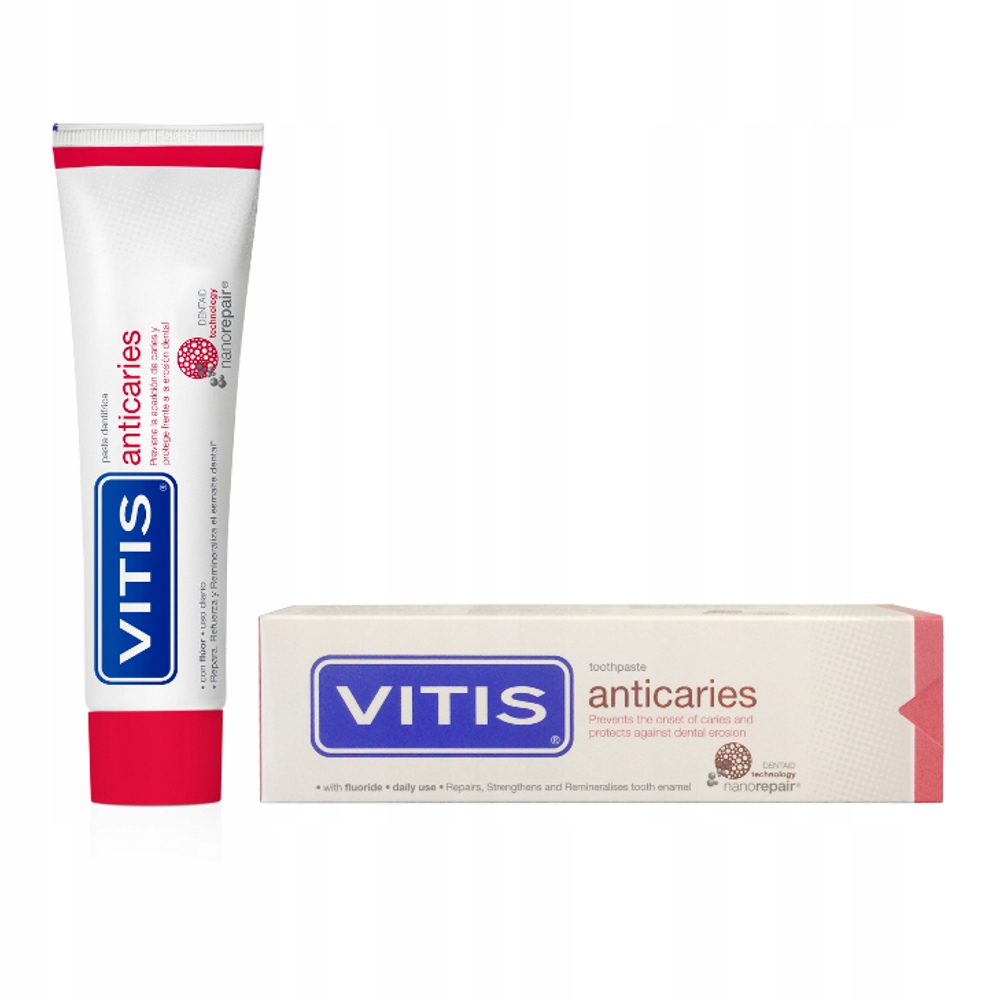 Vitis Anticaries, pasta do zębów przeciw próchnicy, smak miętowy, 100 ...