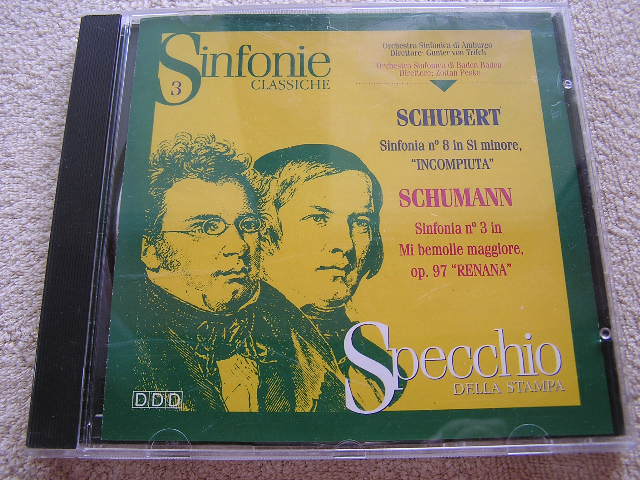 SINFONIA 8, SCHUMANN: SINFONIA 3 SCHUBERT CD - porównaj ceny - Allegro.pl