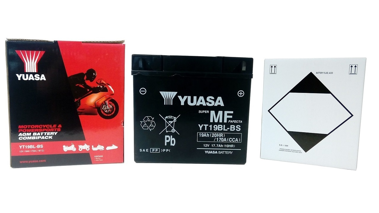 AKUMULATOR YUASA MOTOCYKLOWY YT19BL-BS 12V 19AH YT19BL-BS za 390 zł z ...