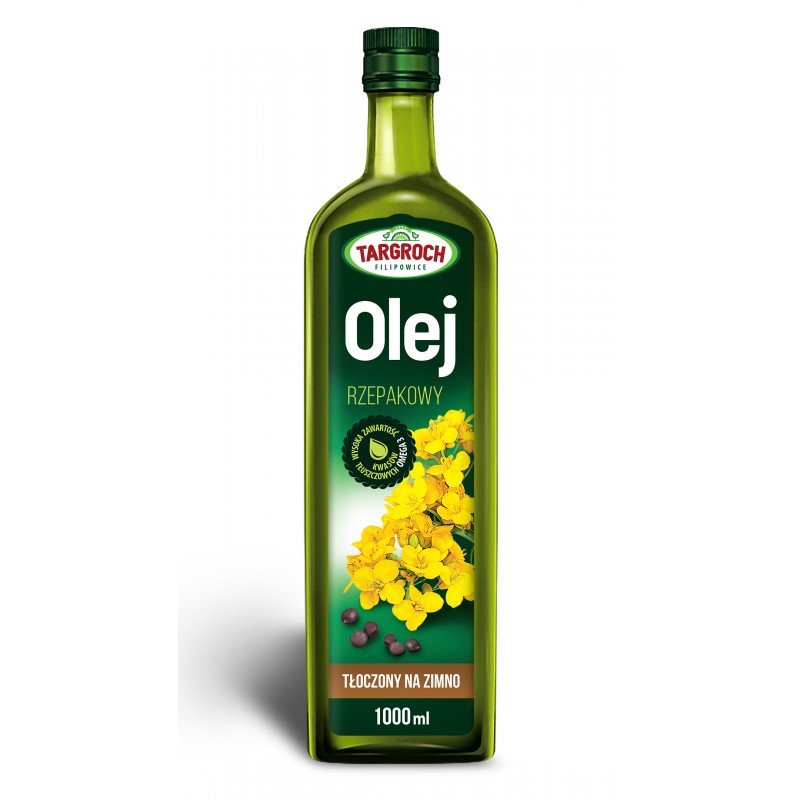 OLEJ RZEPAKOWY 1000ml TŁOCZONY NA ZIMNO 1l 10866295798 - Allegro.pl
