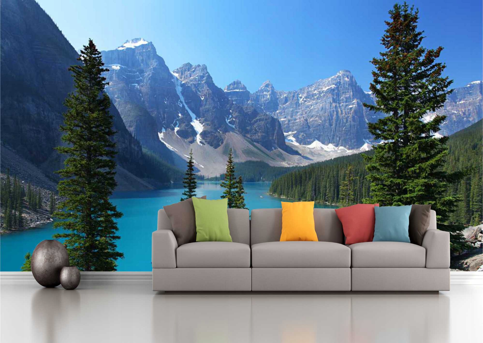FOTOTAPETY 3D GÓRY GÓRA JEZIORO MAX WYBÓR 200x133 7823472598 - Allegro.pl