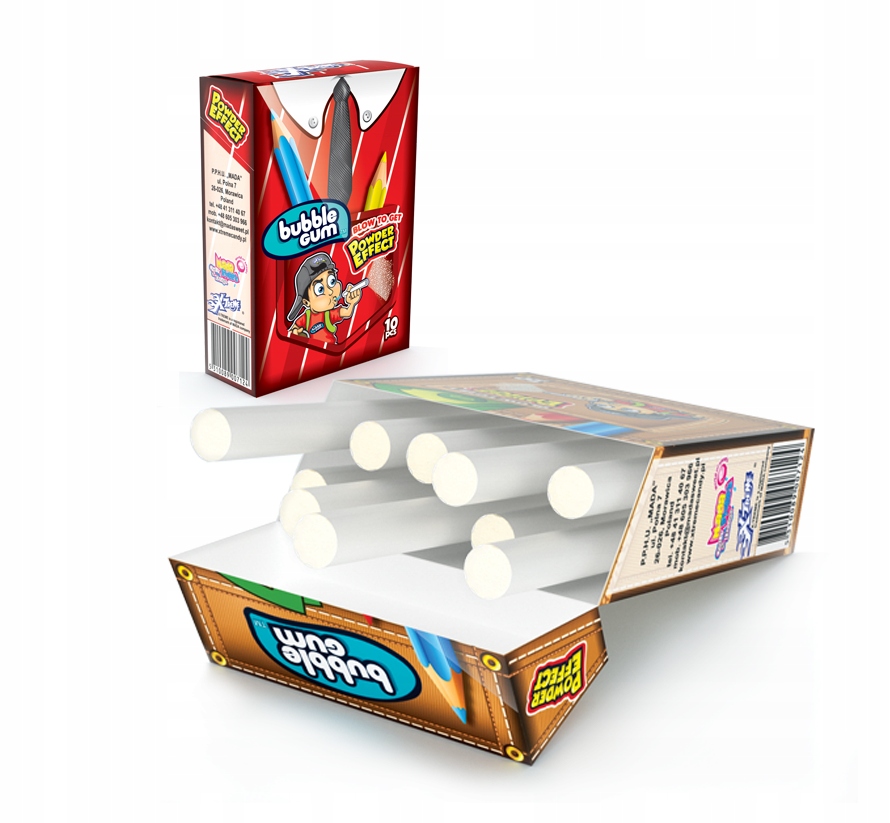 JOHNY BEE Guma Papieros z efektem dymu 18 szt 10891854059 - Allegro.pl