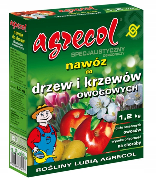 NAWÓZ MINERALNY GRANULAT DO DRZEW I KRZEWÓW OWOCOWYCH 1,2KG PREMIUM AGRECOL (5902341002147 ...