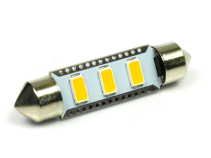 LED 3 SMD 5630 C5W Żarówka BIAŁA CIEPŁA 42 mm C5W-3-SMD-5630-42MM-WW za ... LED 3 SMD 5630 C5W Żarówka BIAŁA CIEPŁA 42 mm C5W-3-SMD-5630-42MM-WW za ...