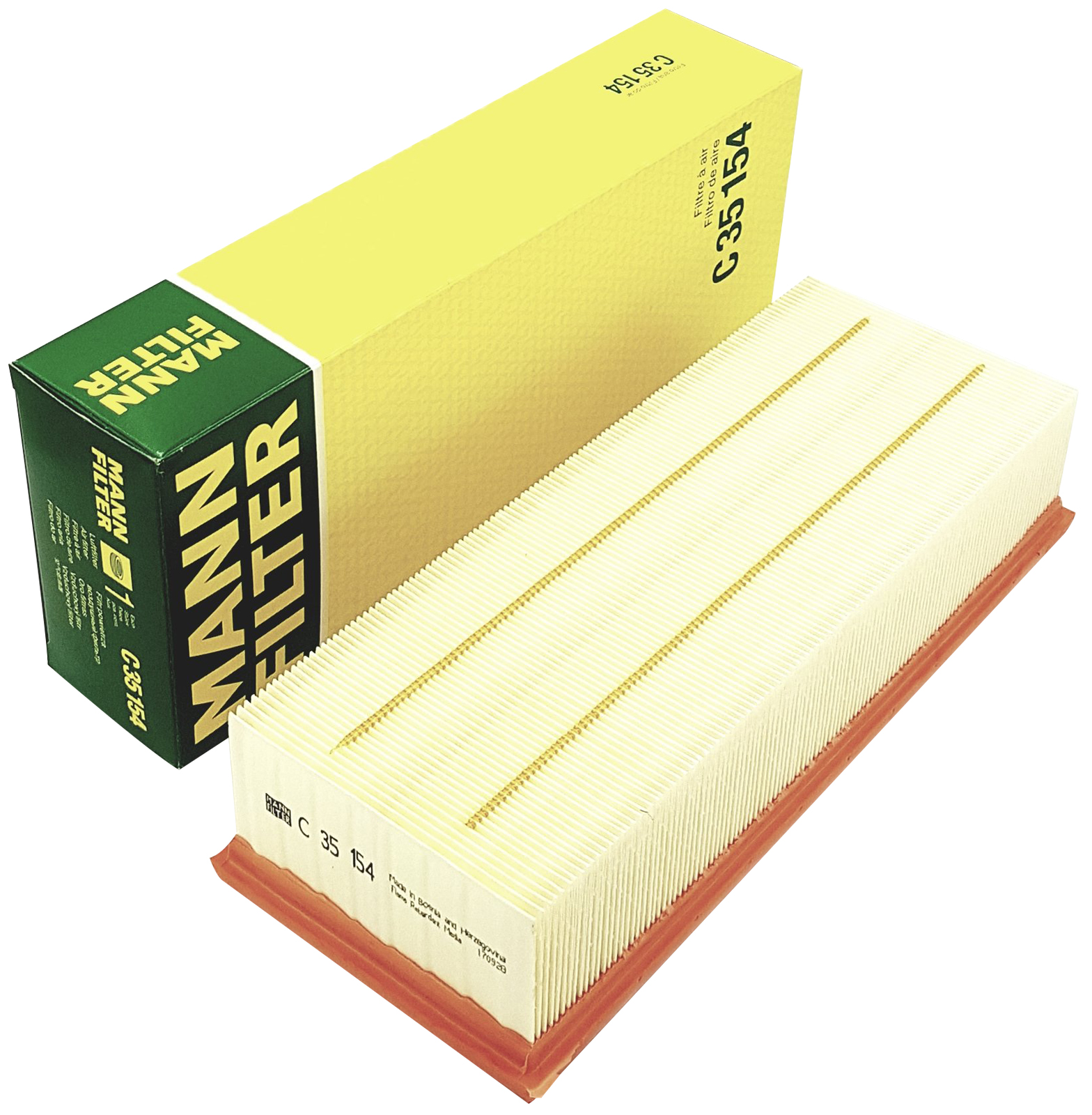 Filtr Powietrza MANN C35154 1,6 2,0 TDI AUDI VW 4011558222000 za 41 ...