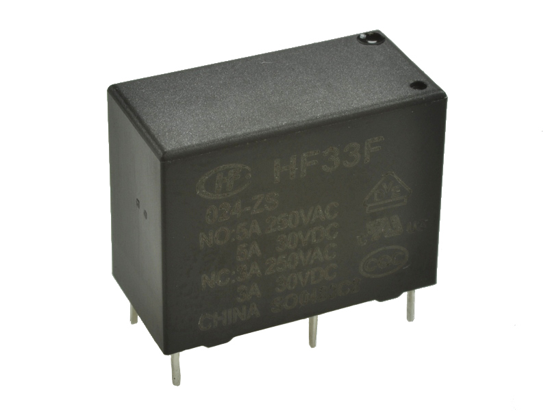 Przekaźnik HF33F-024-ZS 24V 5A/250V SPDT - Sklep, Opinie, Cena w Allegro