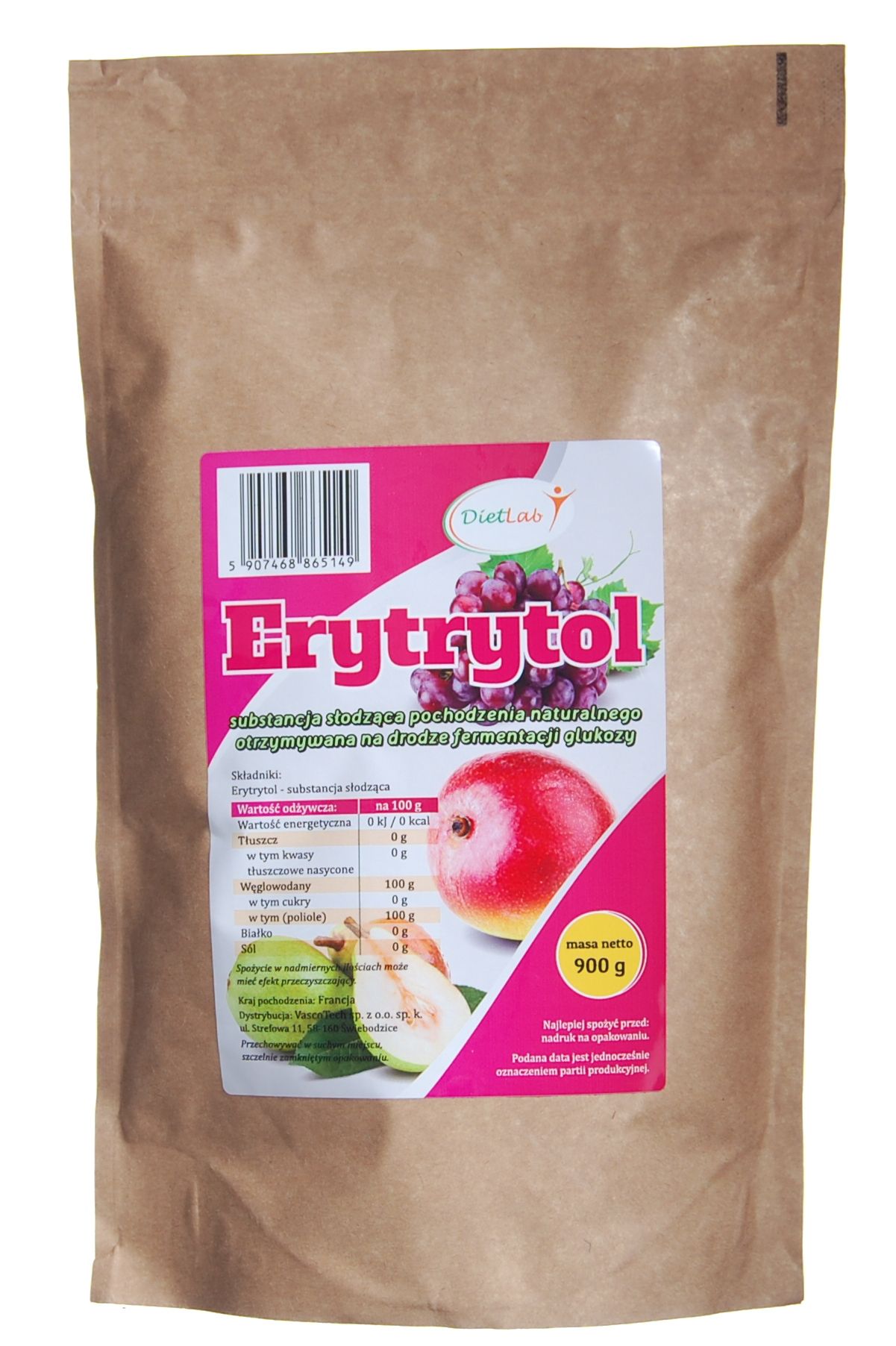 Francuski Erytrytol 900g Erytrol Europejski - 7310389589 - oficjalne ...