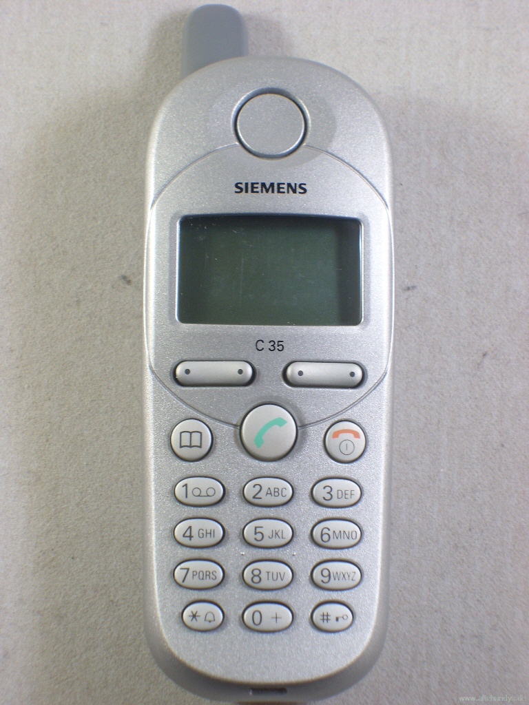 TELEFON GSM SIEMENS C35i SREBRNY - SPRAWNY - ANTYK - 7220528862 ...