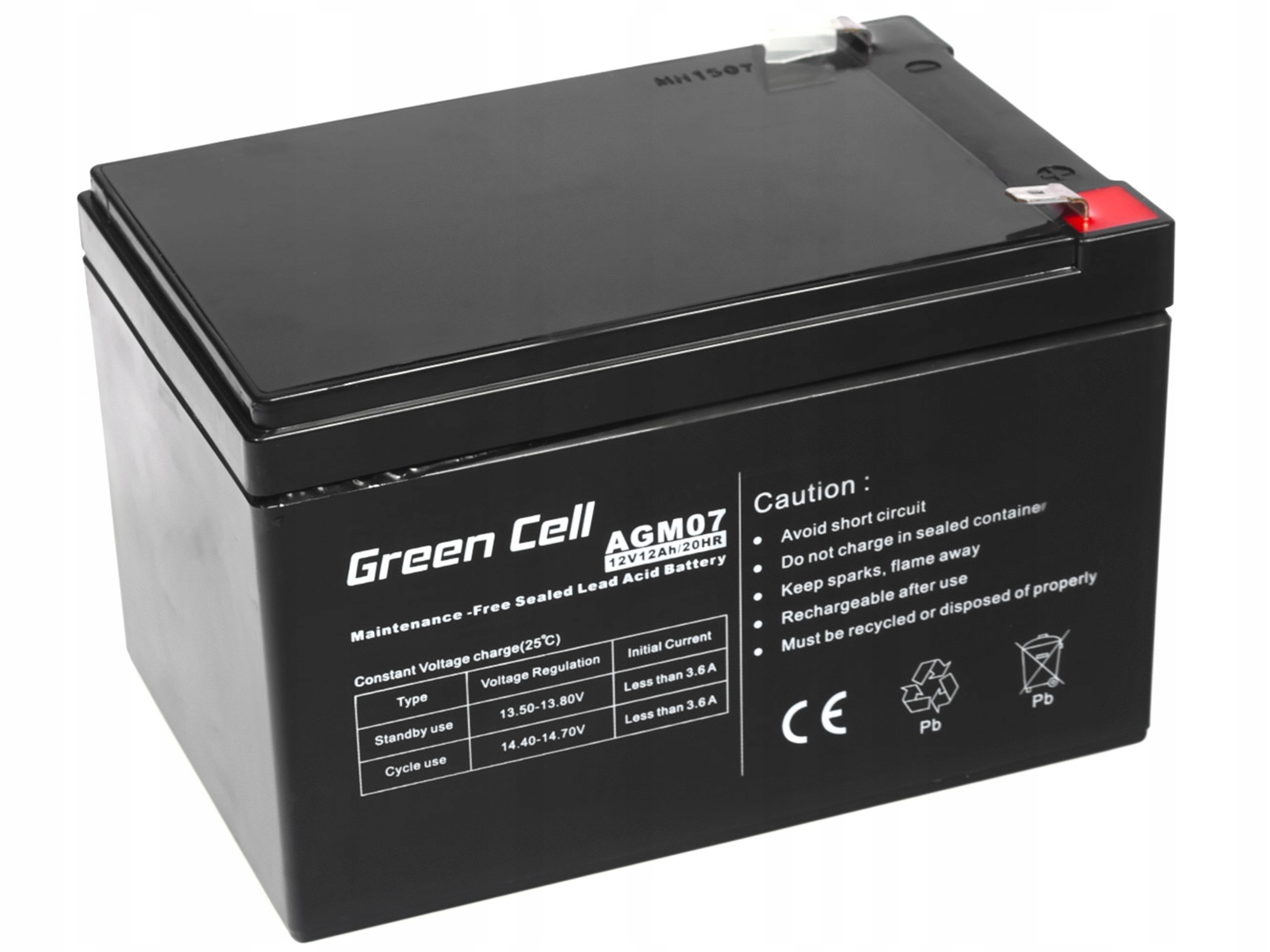 Bateria Green Cell 12Ah 12V Feber Quad Brutale - 6940022307 - oficjalne ...