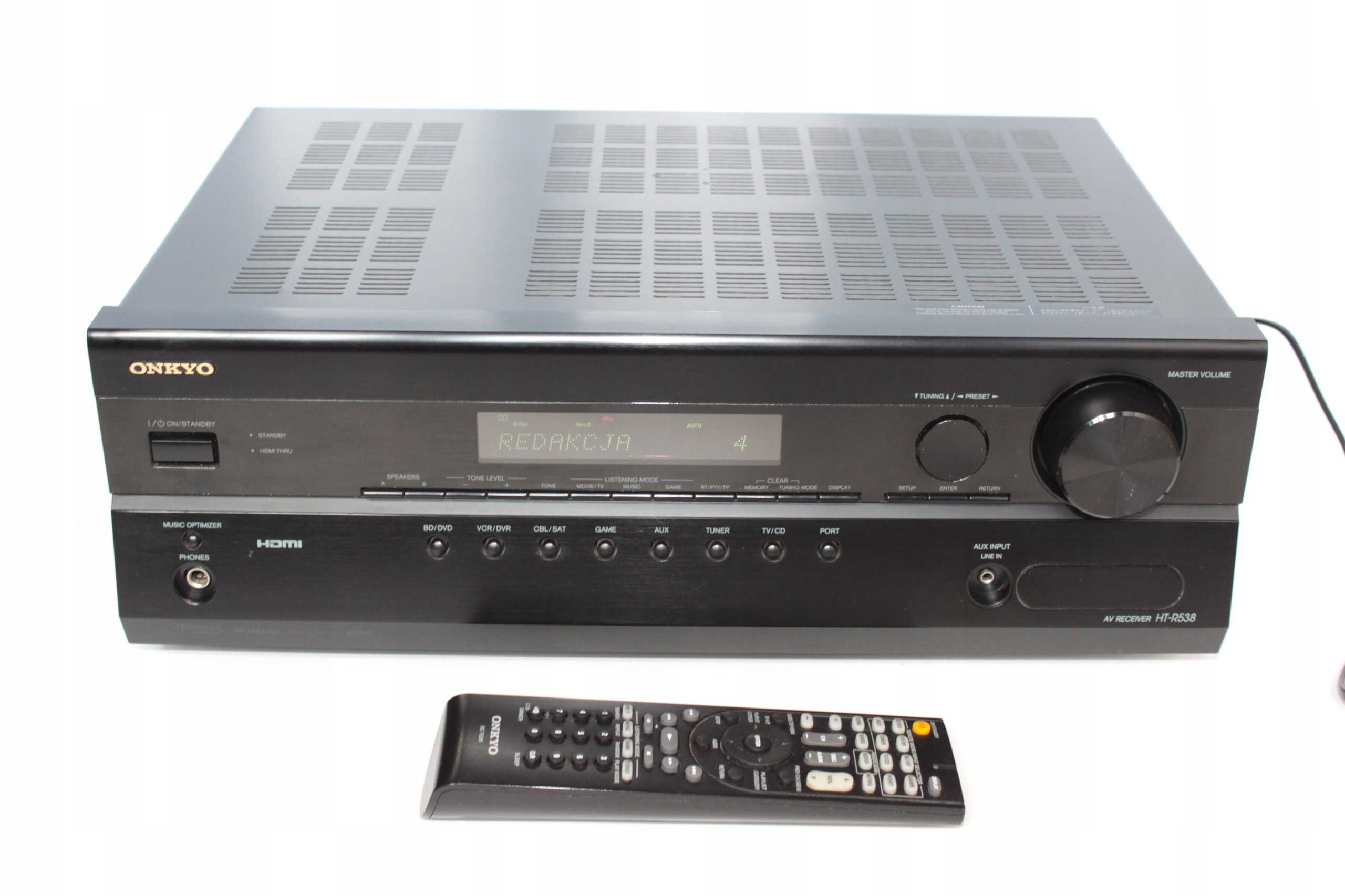 Amplituner Onkyo HT-R538 5.1 HDMI Pilot Gwarancja - 7451553334 - oficjalne archiwum allegro