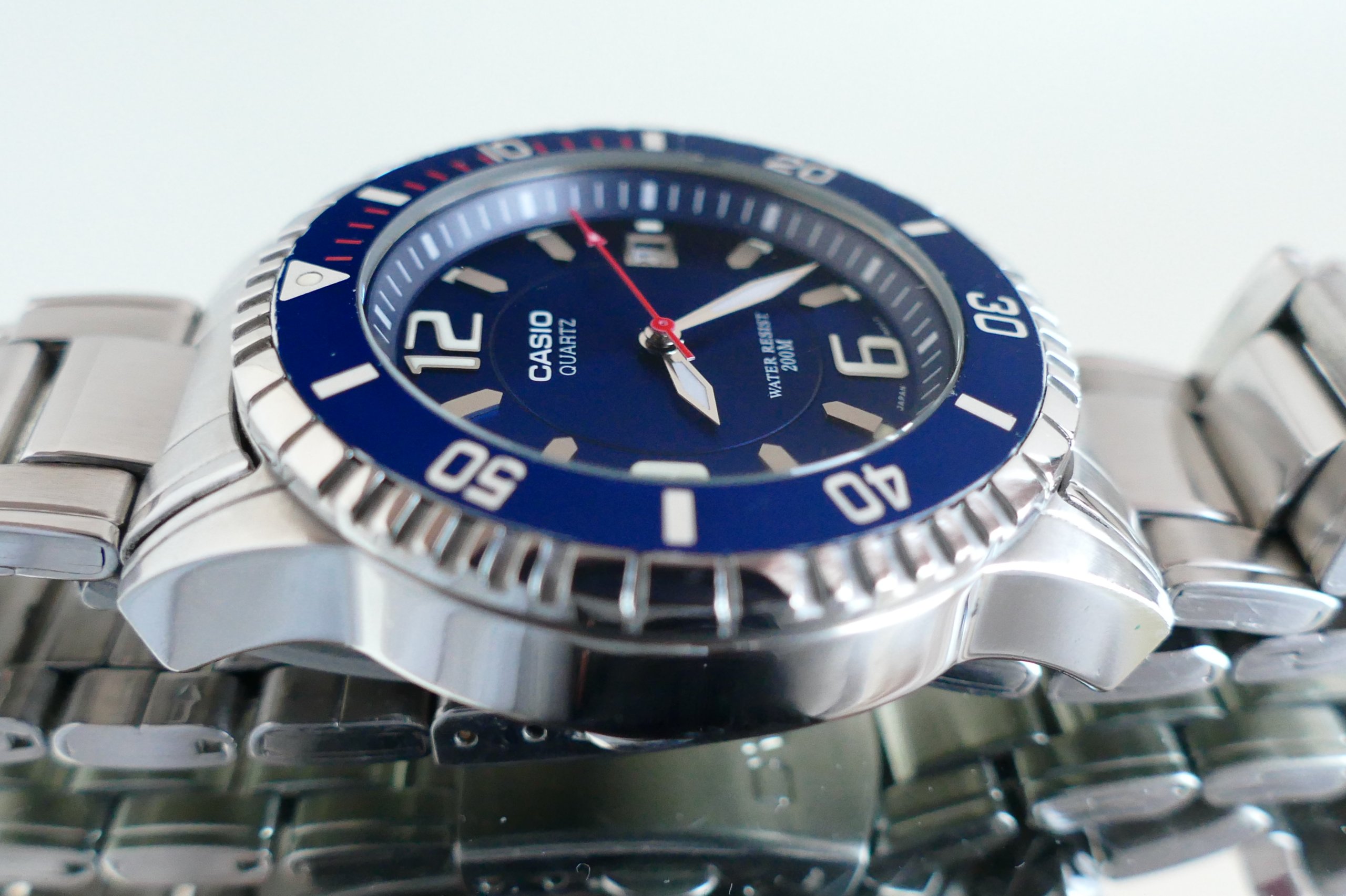 Fajny Casio Diver w stylu 'Submariner' -Blue Face - 7308941529 ...