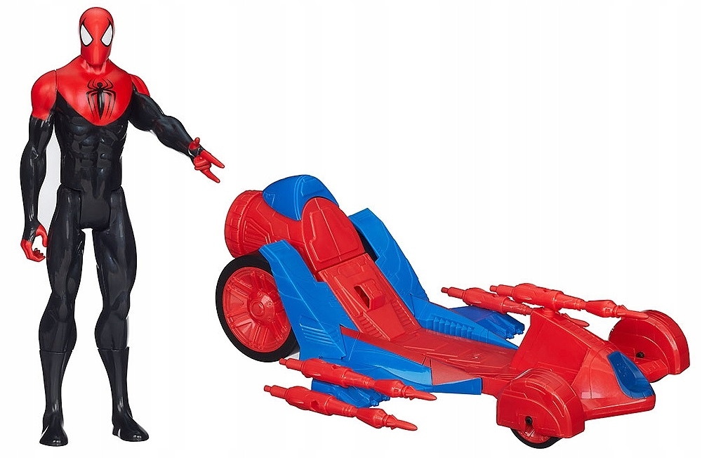 SPIDERMAN + SAMOCHÓD TURBO RACER HASBRO DUŻY MODEL | Dla chłopca ...
