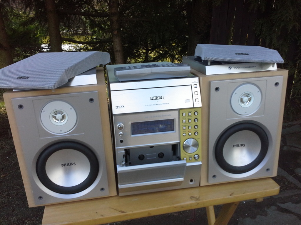 Kolumny Philips MC 70 + sub. + Wzmacniacz 2x 100W - 7273230625 ...