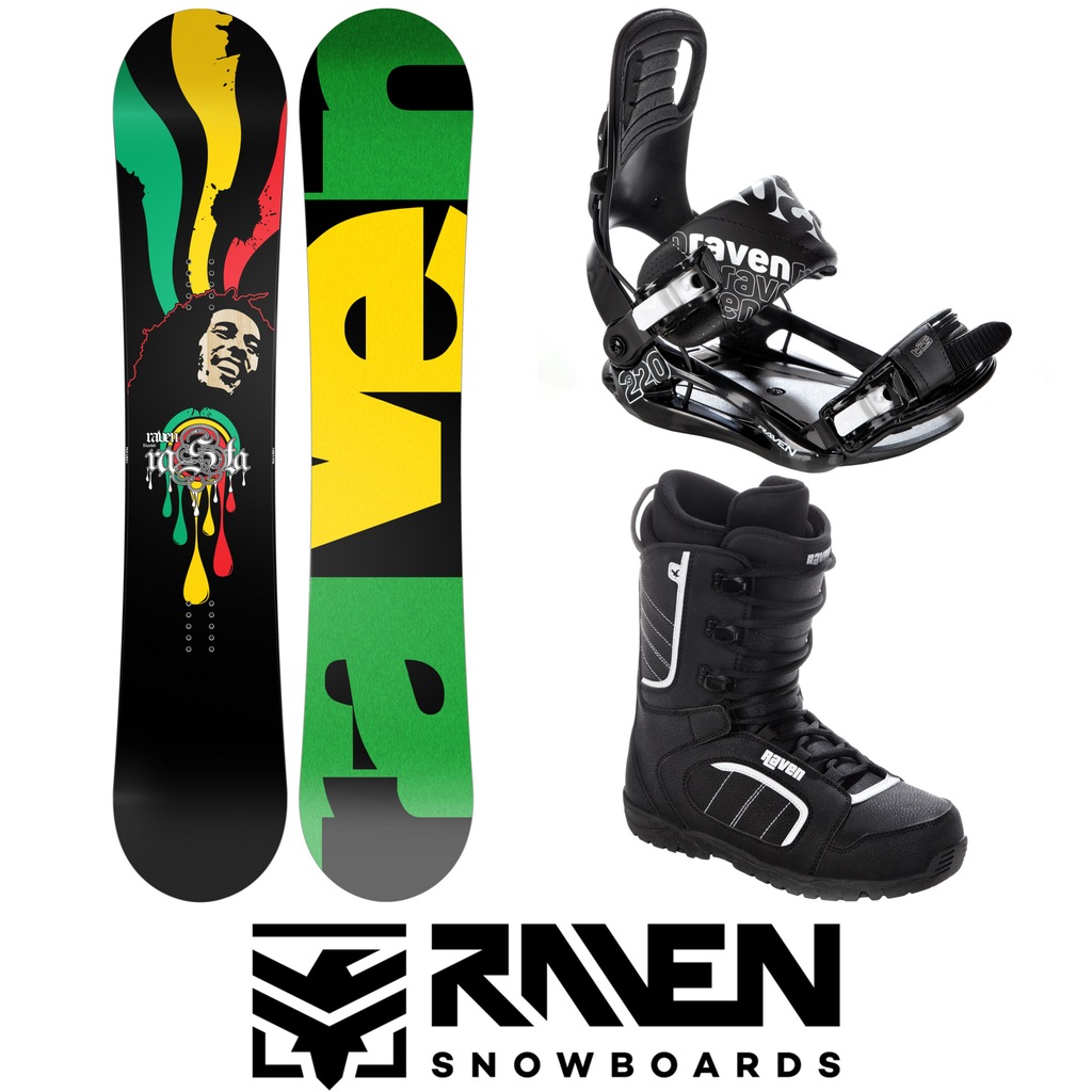 Zestaw Snowboard Raven Rasta Carbon 158cm Wide - 7017186866 - oficjalne ...
