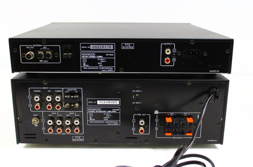 Wzmacniacz Kenwood KA-949 + Tuner KT-747 Stereo - 7556449807 ...