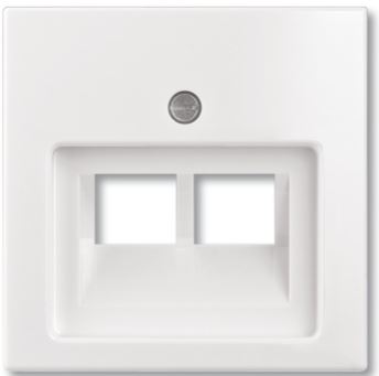 ABB Busch-Jaeger Basic 55 Pokrywa gniazda 2xRJ45 - 7299370186 ...
