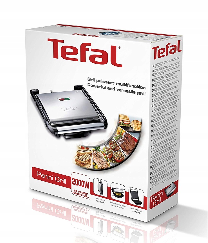 GRILL ELEKTRYCZNY TEFAL GC241D 2000W PANINI A2939 - 7767553160 ...