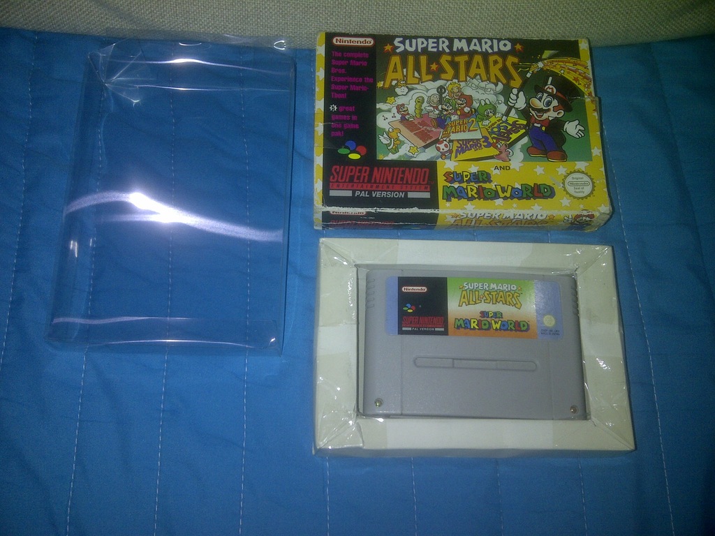 Super Mario All-Stars + Mario World / BOX / SNES - 7681131651 ...