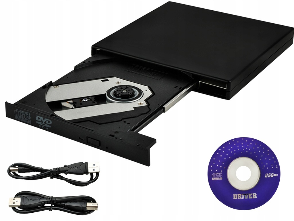 Napęd CD-R/RW/DVD-ROM Nagrywarka Zewnętrzna USB - 7562642971 ...