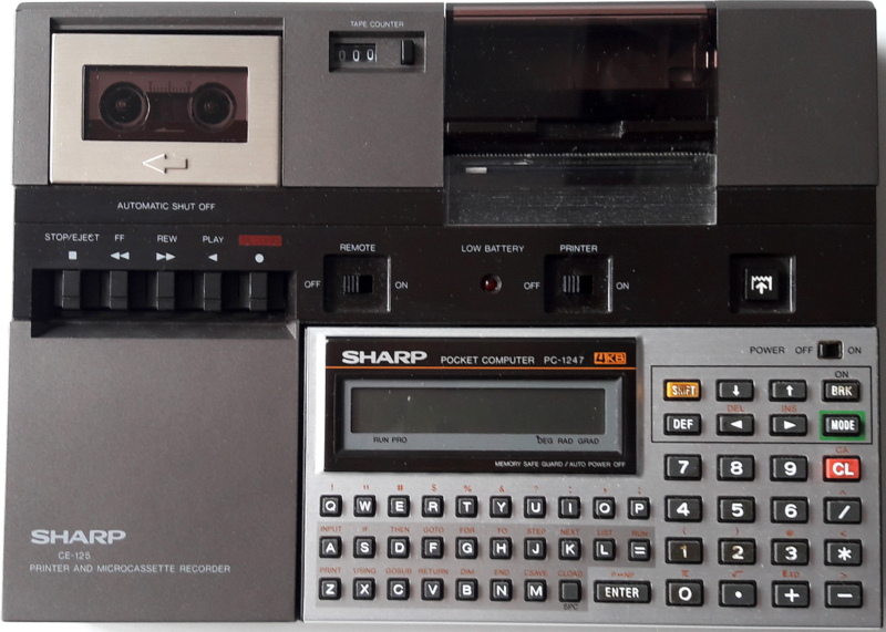 SHARP - POCKET COMPUTER CE-125 (PC-1247) - 1982-83 - 7296039283 ...