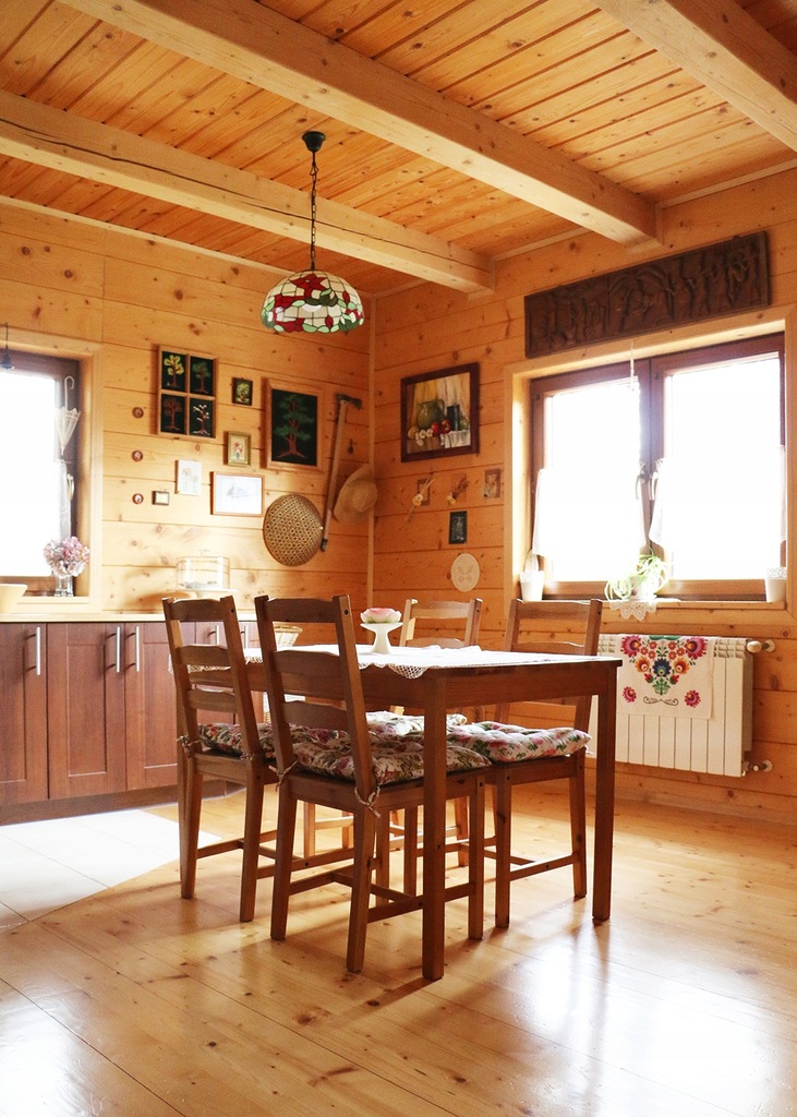 Dom drewniany z bali, Jedlnia Letnisko k. Radomia - 7638933083 - oficjalne archiwum Allegro