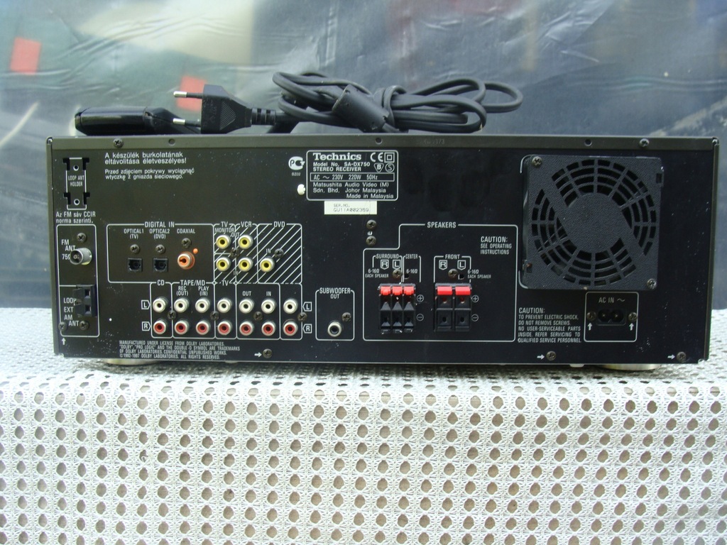 AMPLITUNER TECHNICS MODEL.SA-DX750 - 7604941680 - oficjalne archiwum ...