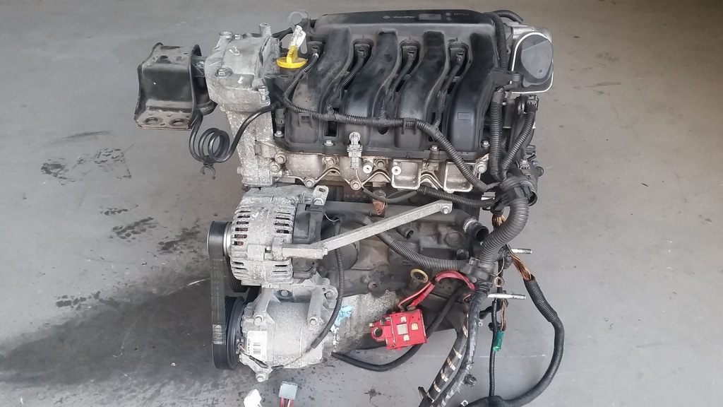 SILNIK K4M D 812 1.6 16V SCENIC MEGANE KOMPLETNY - 7149329792 ...