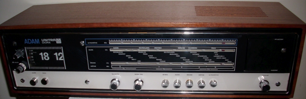 Radio Unitra Adam zegar klapkowy kartkowy. PRL - 7204032145 - oficjalne ...