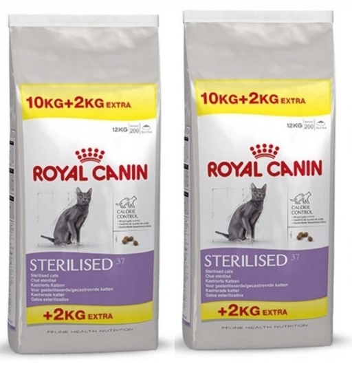 ROYAL CANIN STERILISED 37 10KG +2KG x2 (24KG) - 7270447897 - oficjalne ...