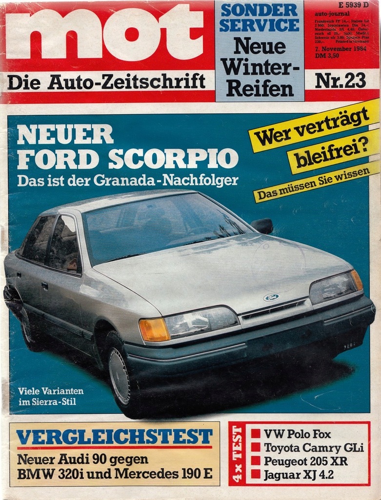MOT Die Auto-Zeitschrift - 1984/23 - 7242114369 - oficjalne archiwum ...