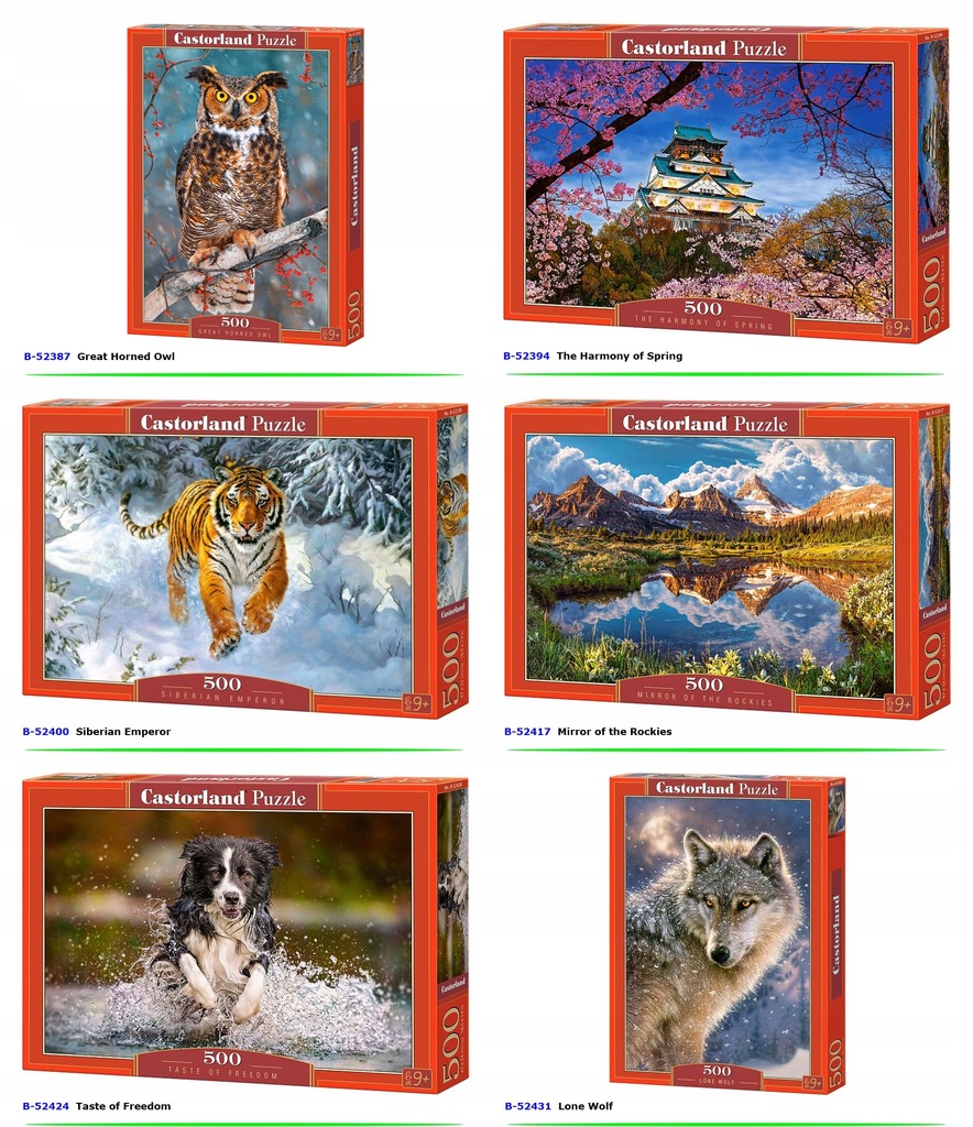 CASTORLAND Puzzle 500 elementów CAS002 - 7372365180 - oficjalne ...