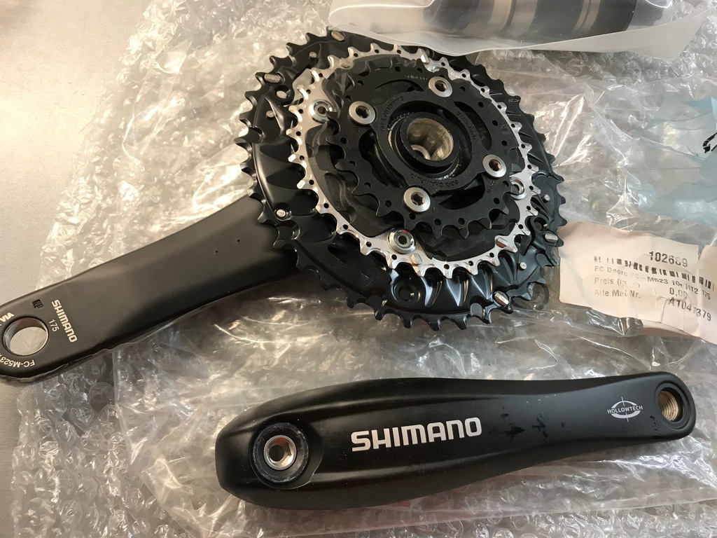 Korba Shimano Deore FC-M523 3x10 Octalink - 7378295182 - oficjalne archiwum Allegro