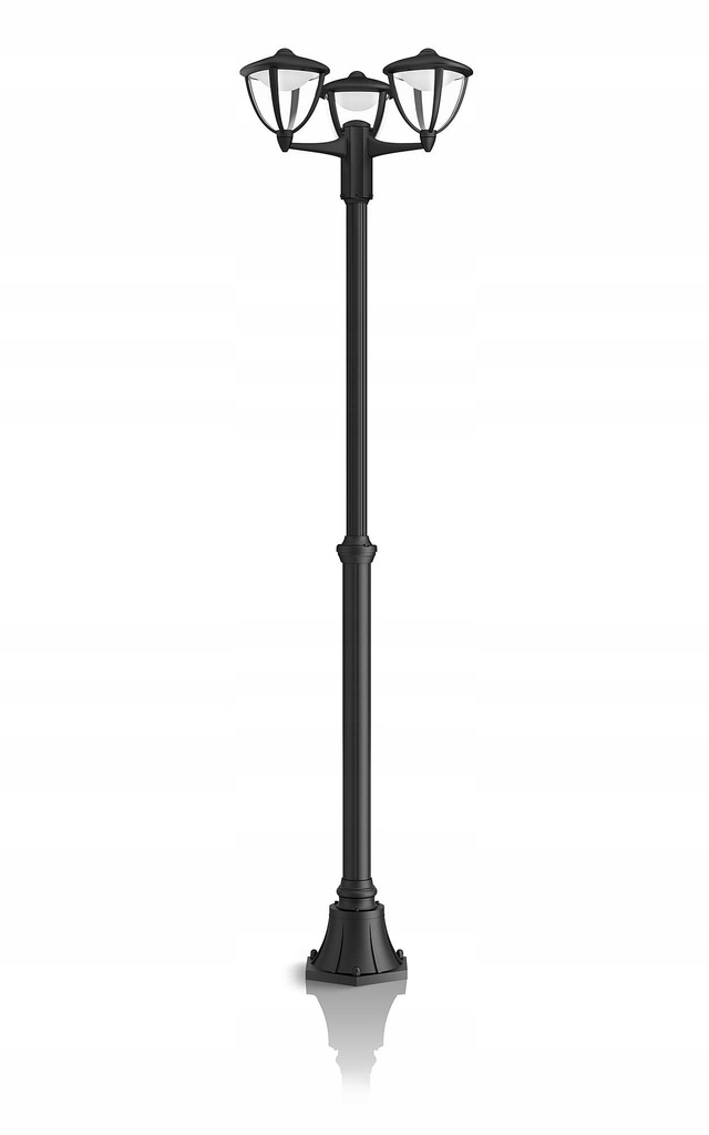 Latarnia ogrodowa Philips ROBIN 3X4.5W 230V czarna - 7613005982 ...