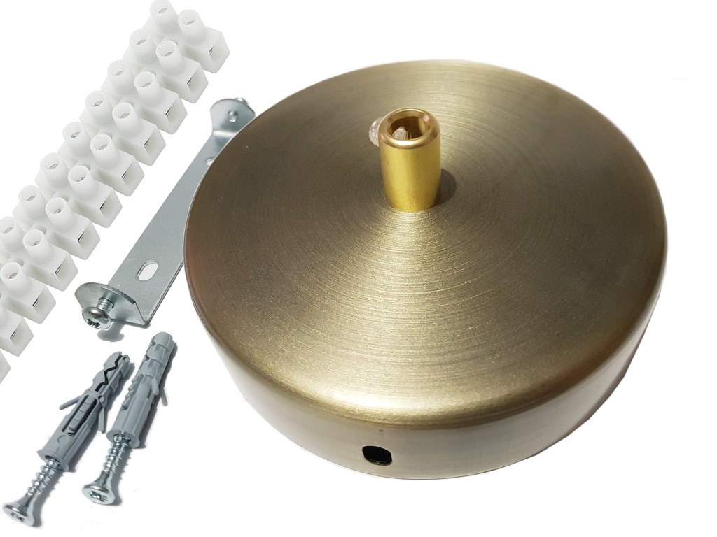 złota podsufitka puszka do lampa pająk edison LOFT - 7090915272 - oficjalne archiwum Allegro