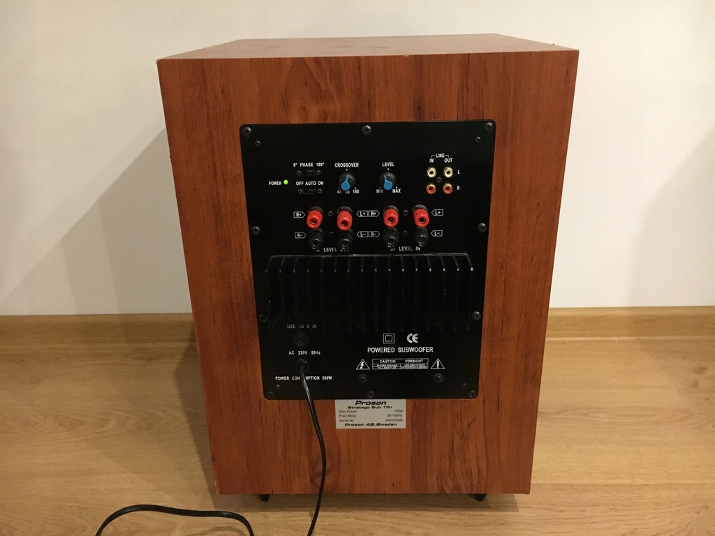 Subwoofer aktywny PROSON Stratego Sub 10+ Moc 300W - 7776322182 - oficjalne archiwum Allegro