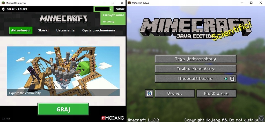 KONTO Minecraft Premium JAVA EDITION PC Firma 24/7 - 7208465440 ...