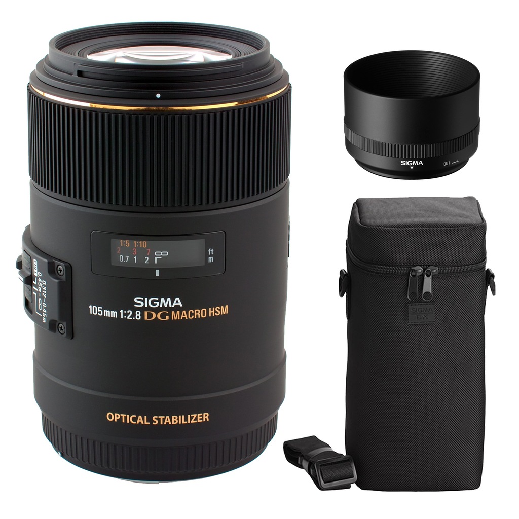 Sigma 105 mm F2.8 EX DG OS HSM MACRO CANON - 6872257268 - oficjalne ...