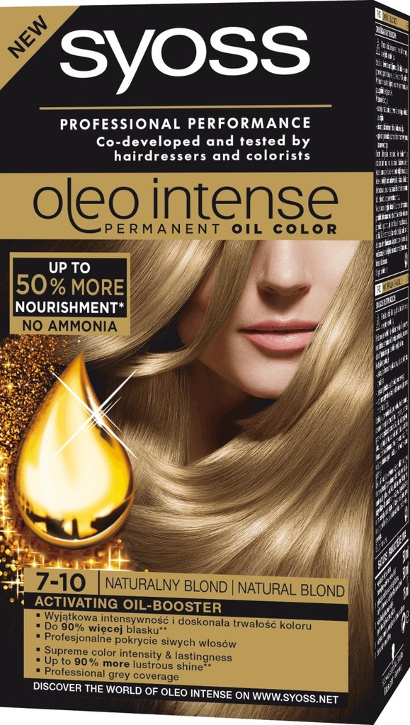 SYOSS OLEO INTENSE FARBA DO WŁOSÓW WSZYSTKIE KOLOR - 7197468007 ...