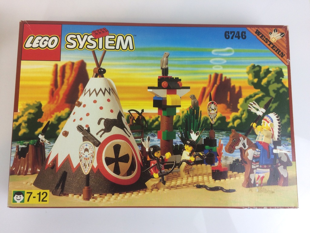 LEGO 6746 Chief's Tepee + pudełko WESTERN - 7482432199 - oficjalne ...
