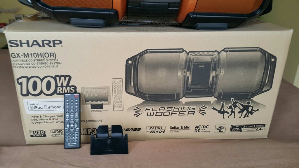 Boombox Sharp GX-M10 - Audio 100W - 7371578556 - oficjalne archiwum Allegro