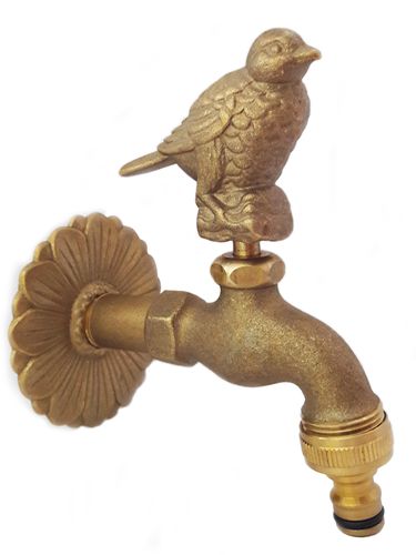 Zawór wodny Kran ogrodowy Ozdobny mosiężny Wróbel - 7384000672 ...