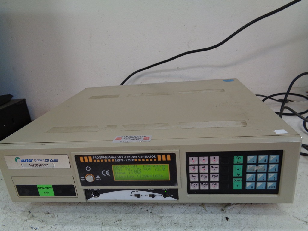 Master PROGRAMMABLE SIGNAL GENERATOR MSPG-925 FU - 7045391115 ...