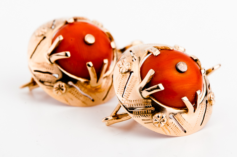 BAJECZNE ZŁOTE KOLCZYKI - 14K - 8,80g - KORAL - 7173469015 - oficjalne ... BAJECZNE ZŁOTE KOLCZYKI - 14K - 8,80g - KORAL - 7173469015 - oficjalne ...