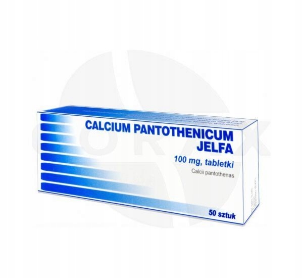 Calcium Pantothenicum Jelfa 100 mg 50 tabletek - 7708232298 - oficjalne ...