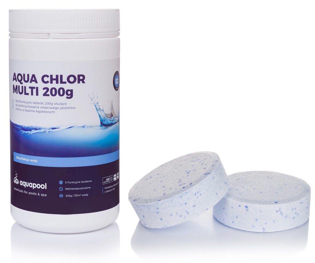 CHLOR MULTI TABLETKI 200g 1kg basen chemia NOWOŚĆ - 7149808405 ...