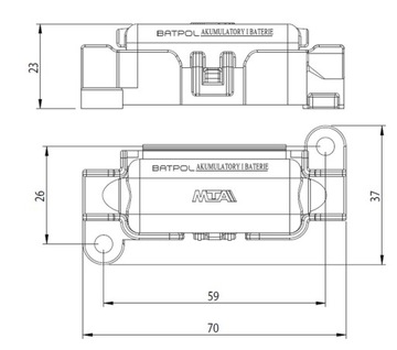 КОРПУС КОРПУС РОЗЕТКА ПРЕДОХРАНИТЕЛЯ MIDIVAL MTA: купить с доставкой из ...
