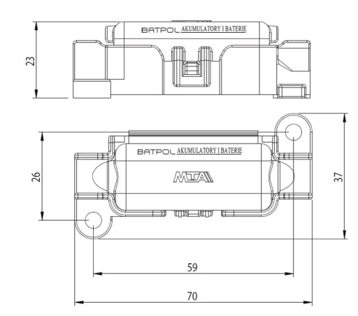 КОРПУС КОРПУС РОЗЕТКА ПРЕДОХРАНИТЕЛЯ MIDIVAL MTA: купить с доставкой из ...
